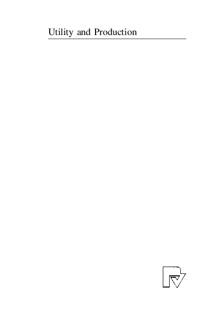 (PDF) Utility and Production