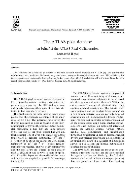 (PDF) The ATLAS pixel detector