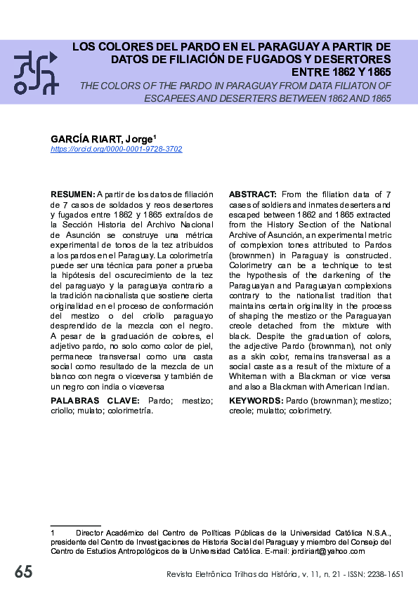 (PDF) Los Colores Del Pardo en El Paraguay a Partir De Datos De ...