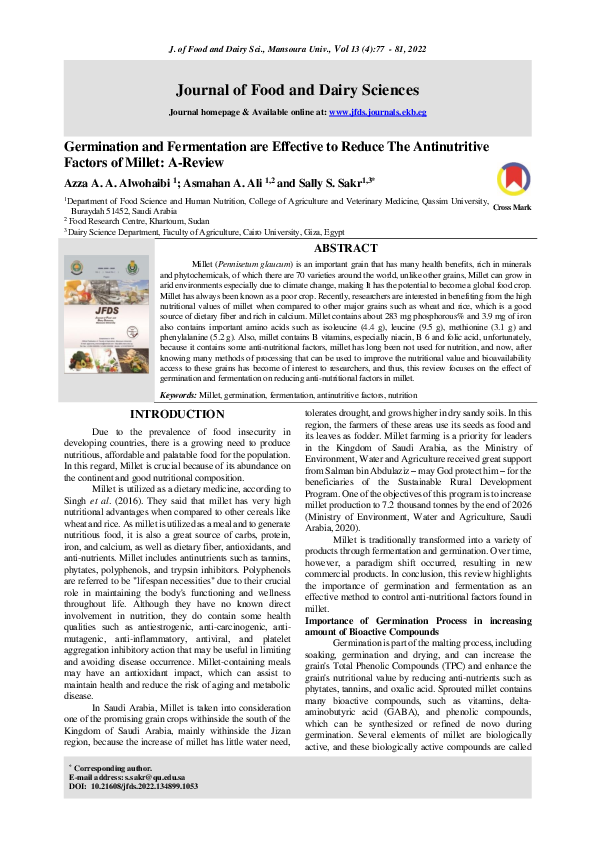 (PDF) Germination and Fermentation are Effective to Reduce The ...