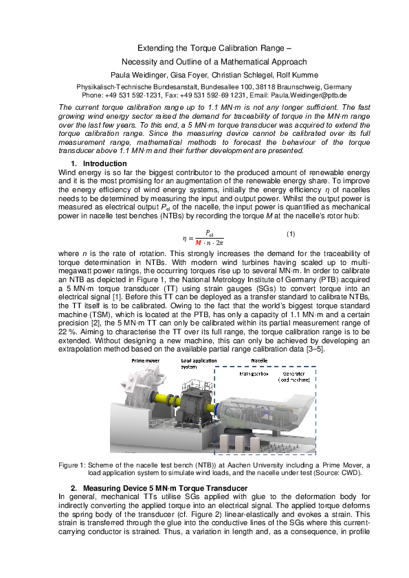 (PDF) Extending the Torque Calibration Range – Necessity and Outline of ...