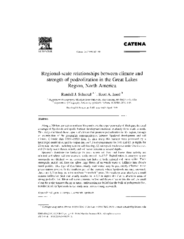 (PDF) Regional-scale relationships between climate and strength of ...