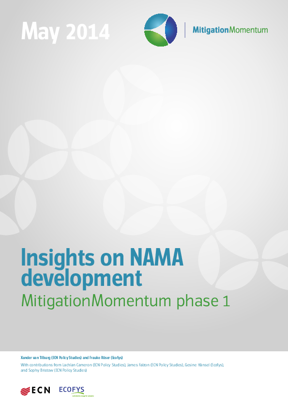 (PDF) Insights on NAMA development MitigationMomentum phase 1 May 2014