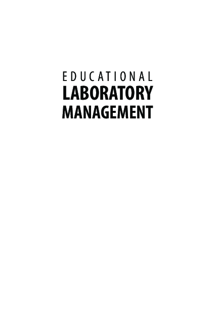 (PDF) Educational Laboratory Management