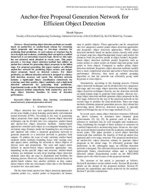 (PDF) Anchor-free Proposal Generation Network for Efficient Object ...