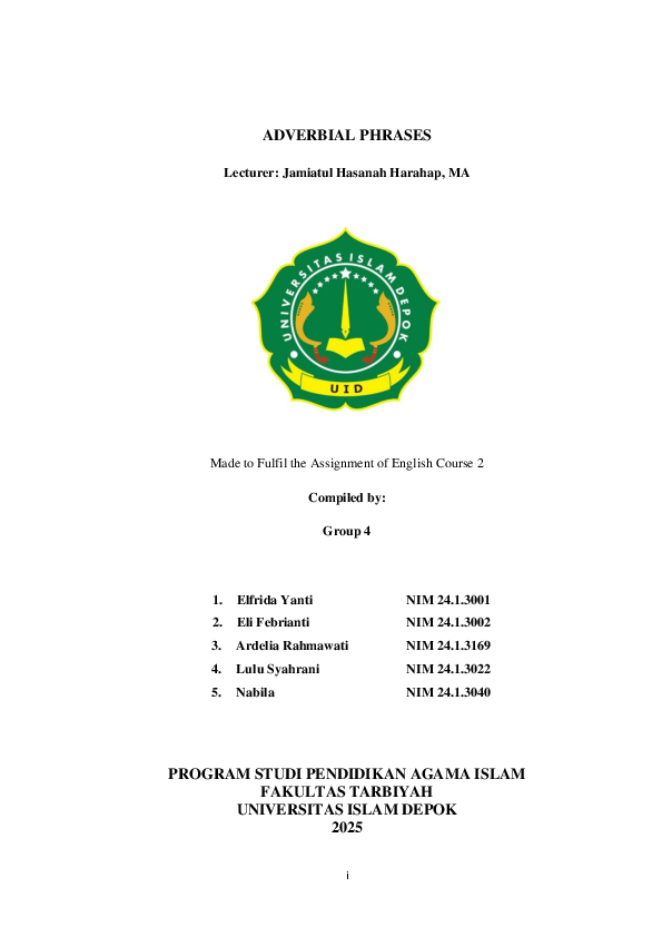 (PDF) PROGRAM STUDI PENDIDIKAN AGAMA ISLAM FAKULTAS TARBIYAH ...