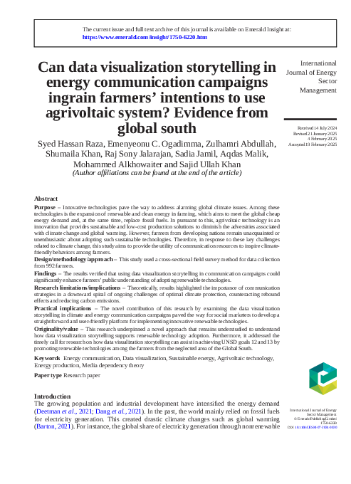 (PDF) Can data visualization storytelling in energy communication campaigns ingrain farmers ...