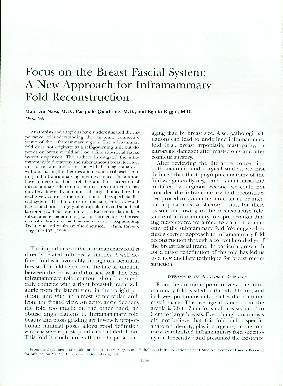 (PDF) Focus on the Breast Fascial System: A New Approach for ...