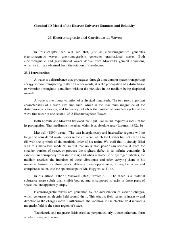 (PDF) Classical 4D Model of the Discrete Universe: Quantum and ...