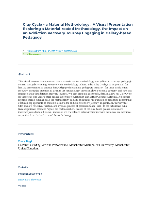 (PDF) Clay Cycle - a Material Methodology: A visual presentation ...