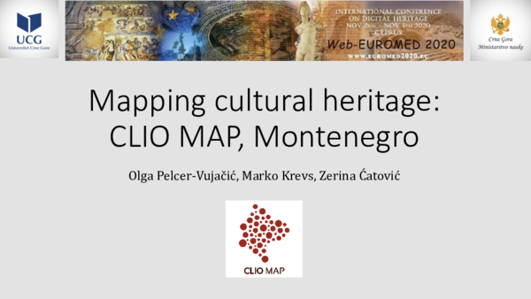 (PDF) Mapping Cultural Heritage: CLIO MAP, Montenegro