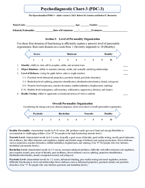 (PDF) The Operationalized PDM-3 -Adult version © 2025