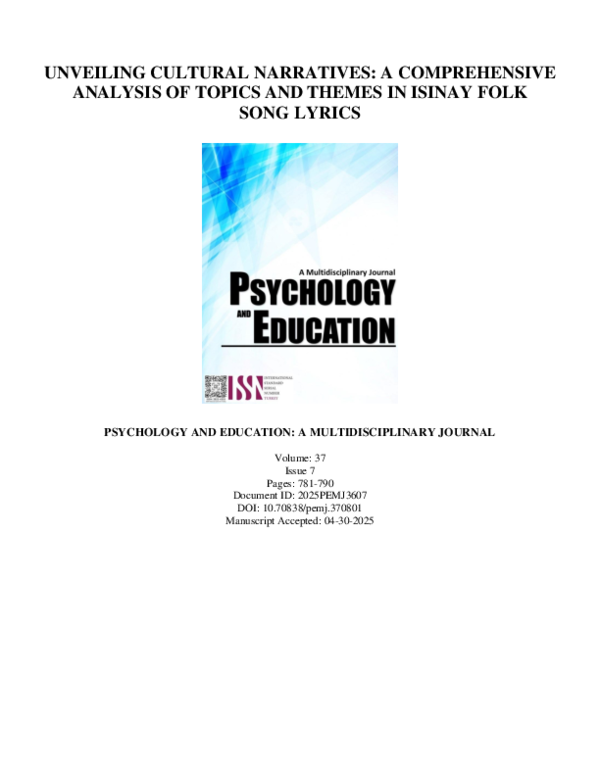 (PDF) Unveiling Cultural Narratives: A Comprehensive Analysis of Topics ...
