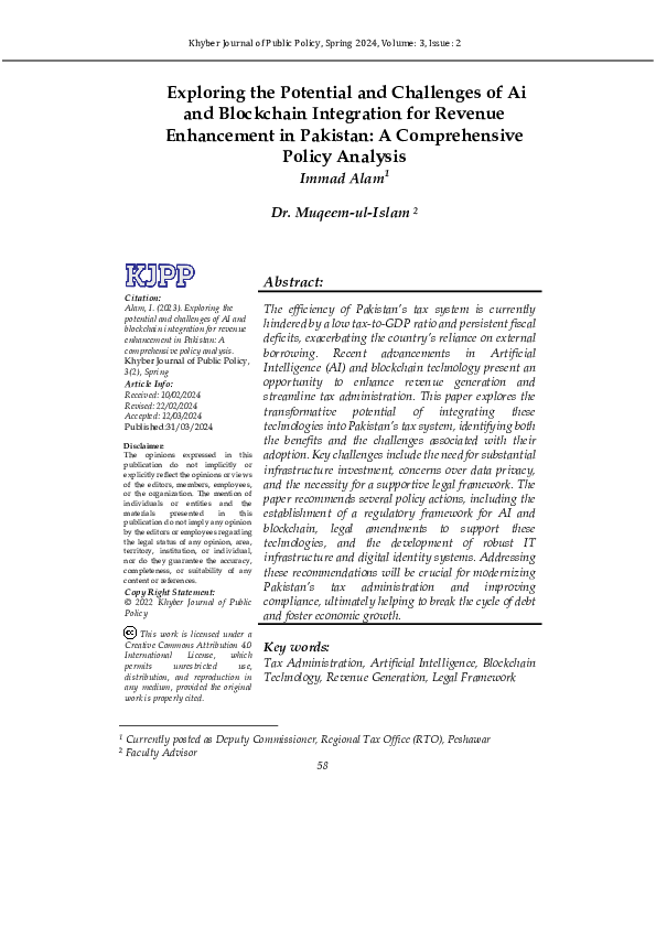(PDF) Exploring the Potential and Challenges of Ai and Blockchain ...