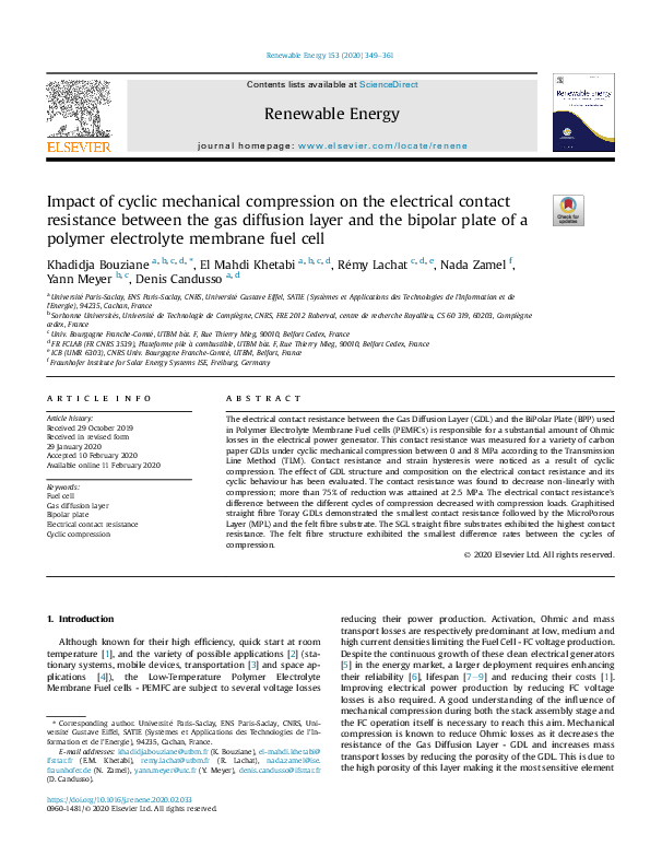 (PDF) Impact of cyclic mechanical compression on the electrical contact ...