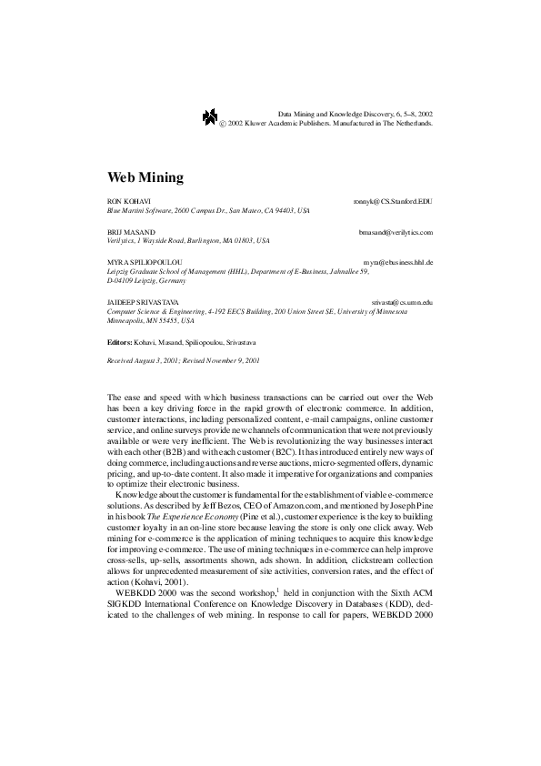 (PDF) Web Mining