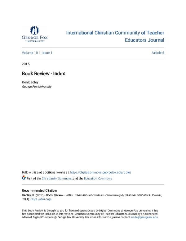 (PDF) Book Review Index