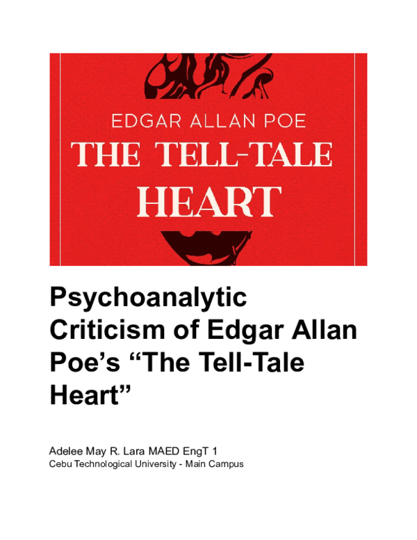 (PDF) Psychoanalytic Criticism of Edgar Allan Poe's "The Tell-Tale Heart"