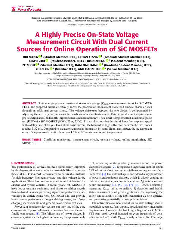 (PDF) A Highly Precise On-State Voltage Measurement Circuit With Dual ...