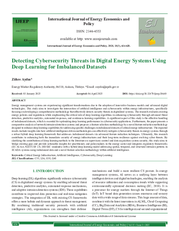 (PDF) Detecting Cybersecurity Threats in Digital Energy Systems Using Deep Learning for ...
