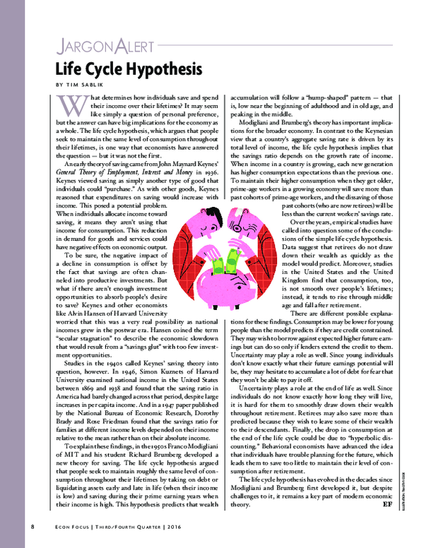 (PDF) The Life Cycle Hypothesis