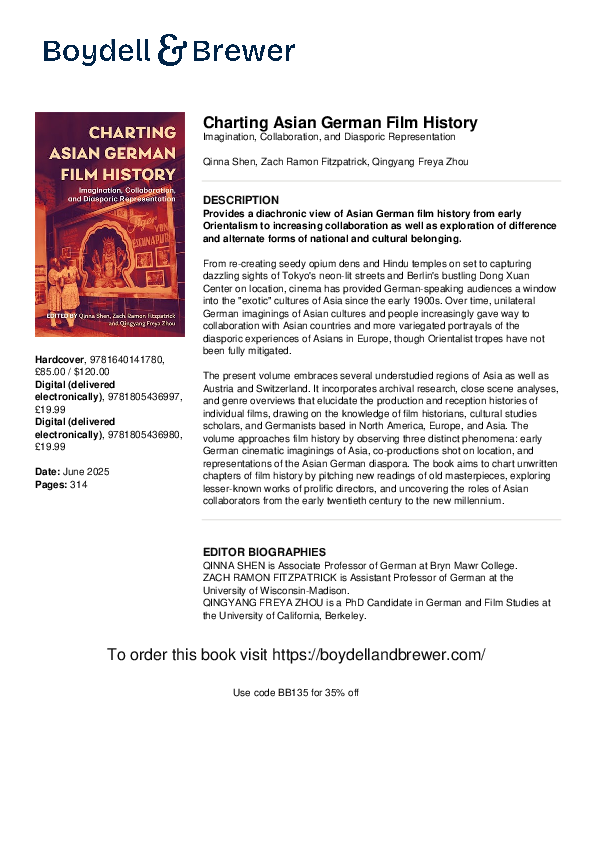 (PDF) Charting Asian German Film History: Imagination, Collaboration ...
