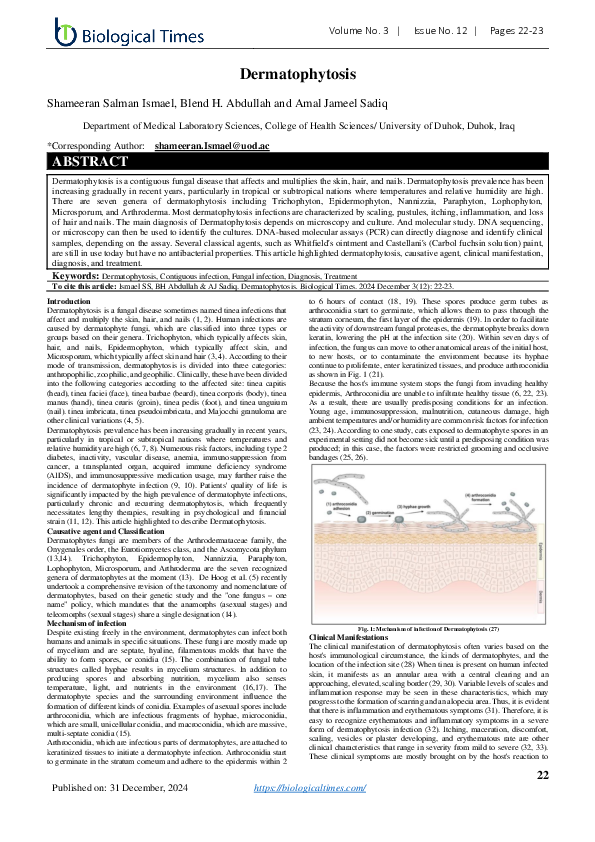 (PDF) Dermatophytosis