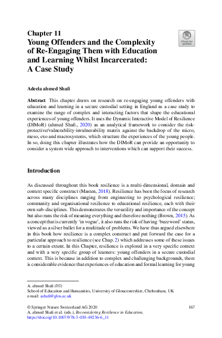(PDF) Young Offenders and the Complexity of Re-Engaging Them with ...
