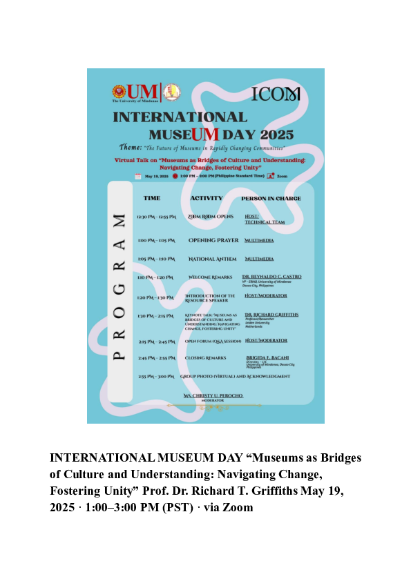 (PDF) INTERNATIONAL MUSEUM DAY "Museums as Bridges of Culture and ...