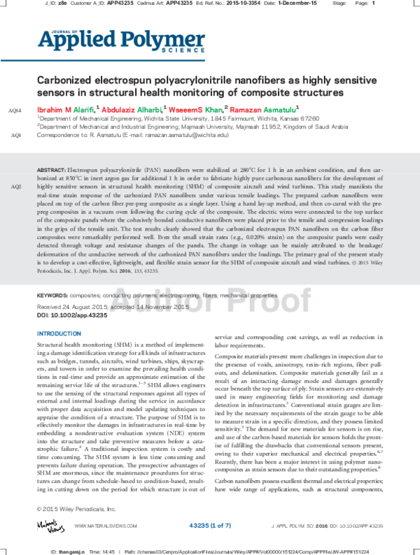 (PDF) Carbonized electrospun polyacrylonitrile nanofibers as highly sensitive sensors in ...