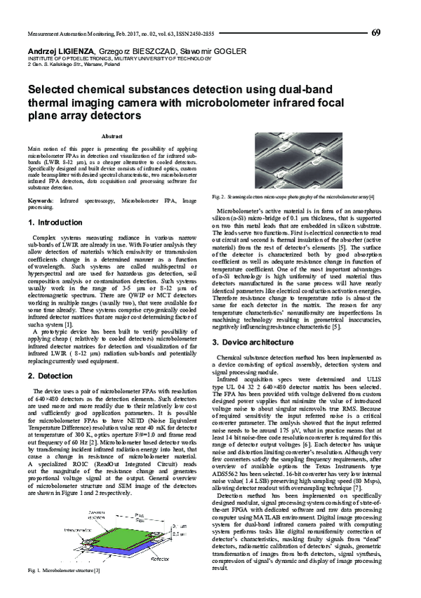 (PDF) Selected chemical substances detection using dual-band thermal ...