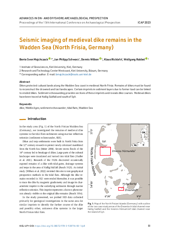 (PDF) Seismic imaging of medieval dike remains in the Wadden Sea (North ...