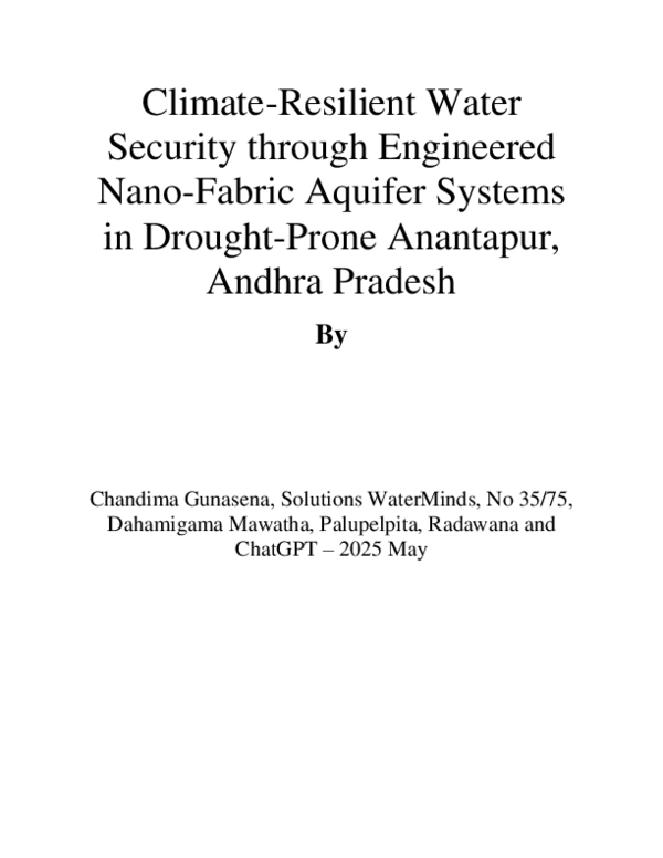 (PDF) Subsurface aquifer