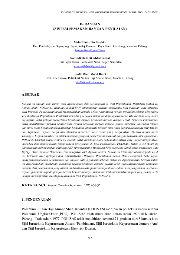 (PDF) E- Rayuan (Sistem Semakan Rayuan Penilaian)