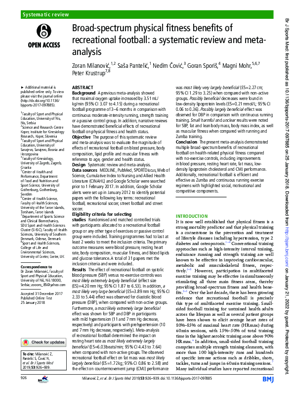 (PDF) Broad-spectrum physical fitness benefits of recreational football ...