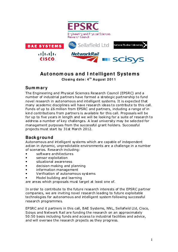 (PDF) Autonomous and Intelligent Systems