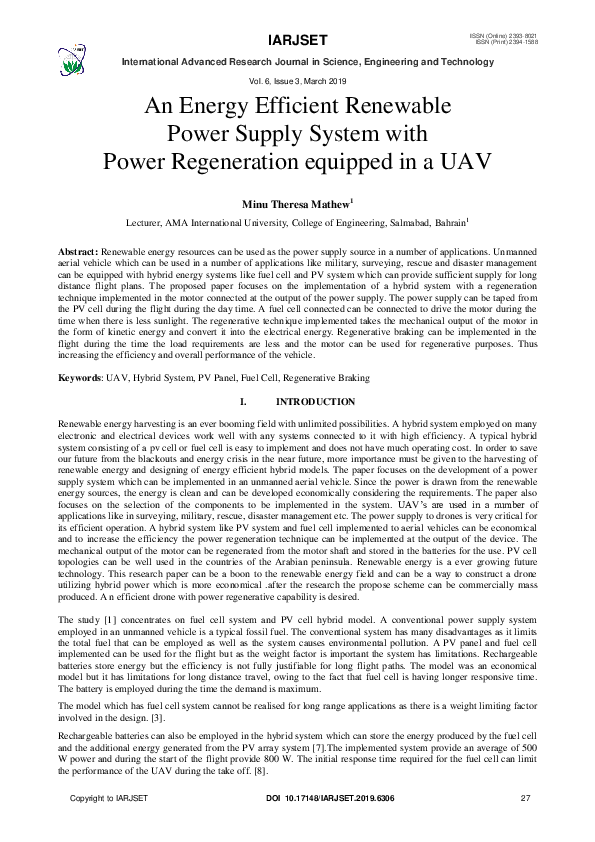 (PDF) An Energy Efficient Renewable Power Supply System with Power ...
