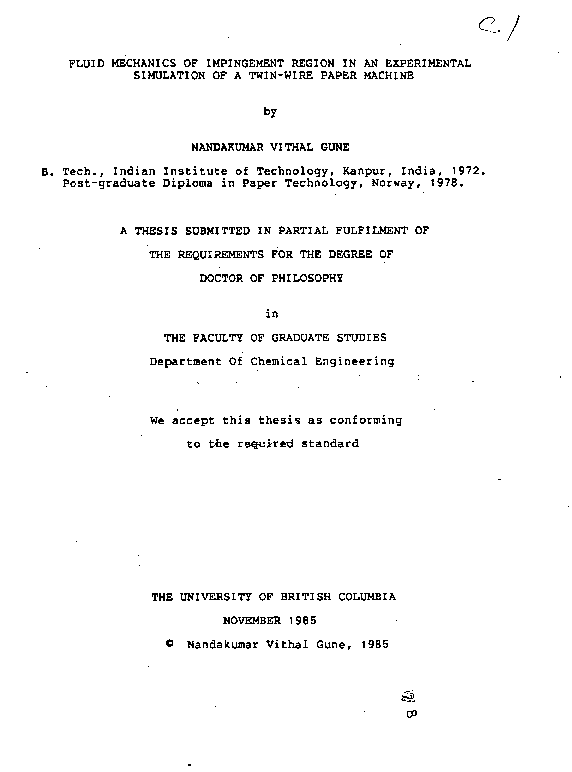 (PDF) Fluid mechanics of impingement region in an experimental ...