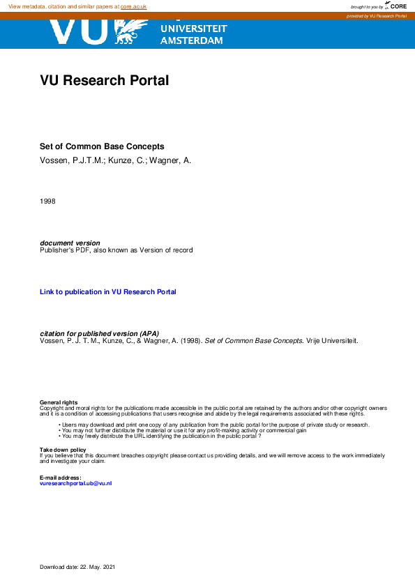 (PDF) Set of Common Base Concepts