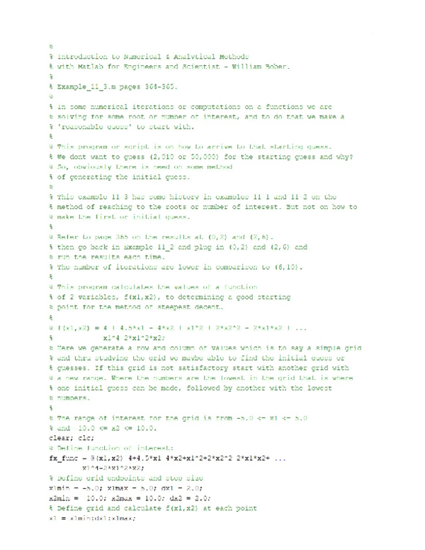 (PDF) Numerical Methods - Generating a grid of values for the initial guess.