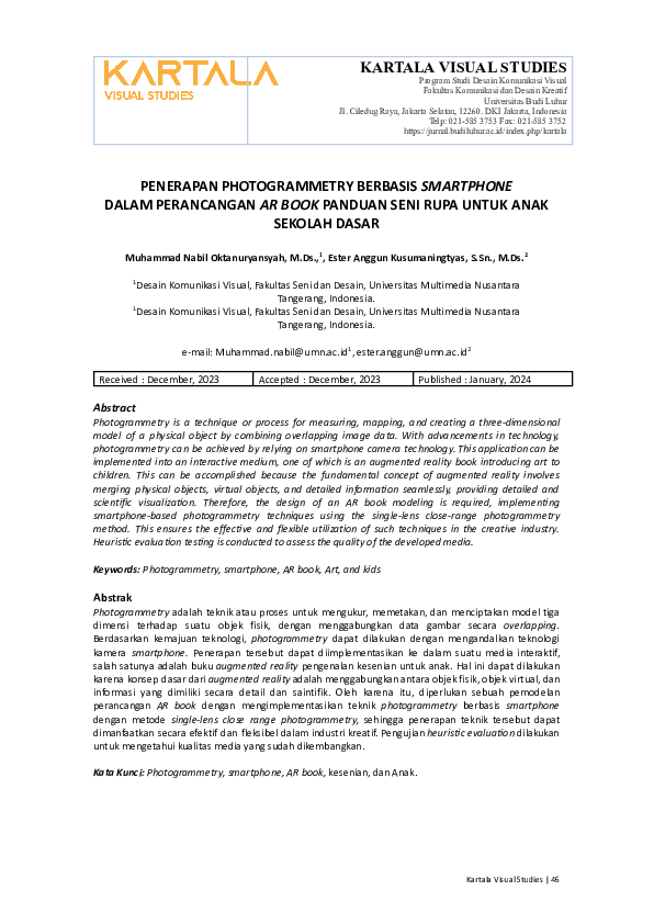 (PDF) Penerapan Photogrammetry Berbasis Smartphone Dalam Perancangan Ar ...