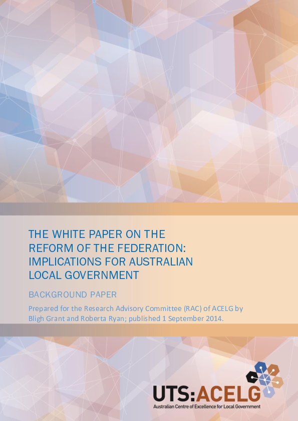 (PDF) White Paper on the Reform of the Federation: Implications for ...