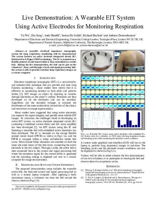 (PDF) Live demonstration: A wearable EIT system using active electrodes ...
