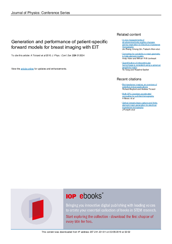 (PDF) Generation and performance of patient-specific forward models for ...