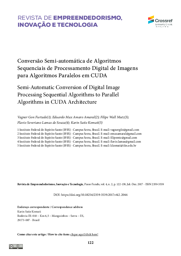 (PDF) Conversão Semi-automática de Algoritmos Sequenciais de Processamento Digital de Imagens ...