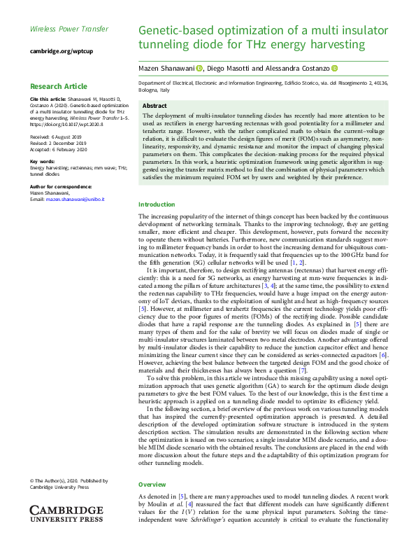(PDF) Genetic-based optimization of a multi insulator tunneling diode ...