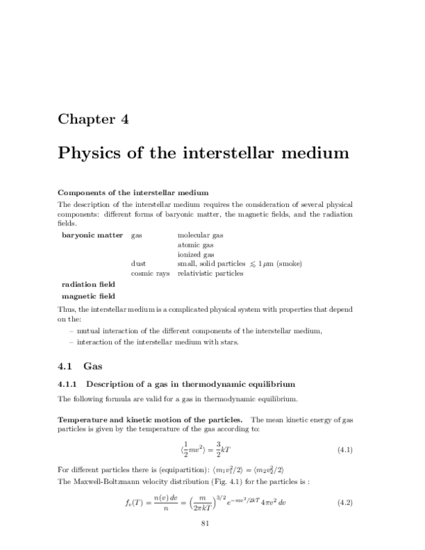 (PDF) The physics of the interstellar medium chapter