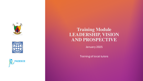 (PDF) Training Module LEADERSHIP, VISION AND PROSPECTIVE