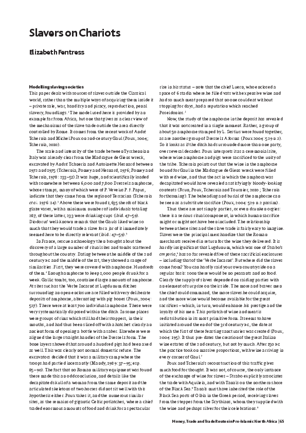 (PDF) Slavers on Chariots