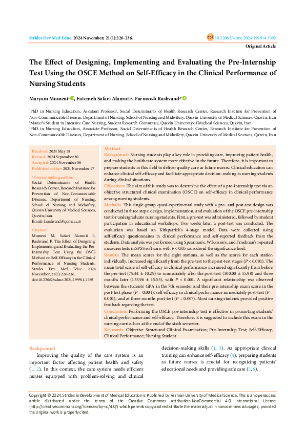 (PDF) The Effect of Designing, Implementing and Evaluating the Pre ...